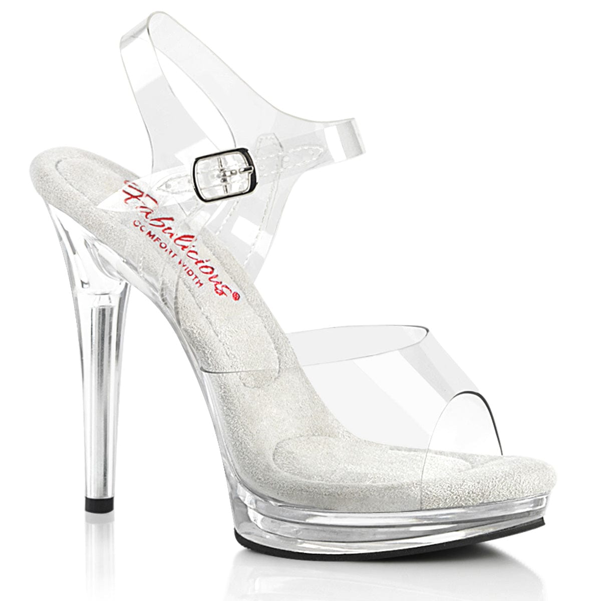 Fabulicious Shoes GLORY-508 Clear/Clear — SHOE ME