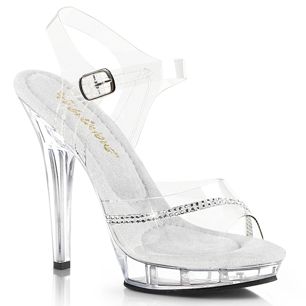 Fabulicious LIP 108R Sandal Clear/Clear | Shoe Me — SHOE ME